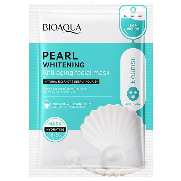 BIOAQUA Pearl Whitening Anti-Aging Facial Mask 30g - Urban Beauty