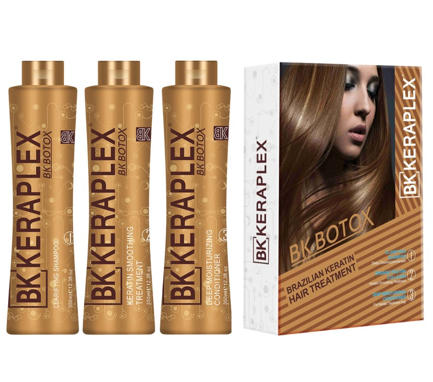 BK Keraplex Botox Brazilian Keratin Treatment Kit 350ml X 3 - Urban Beauty