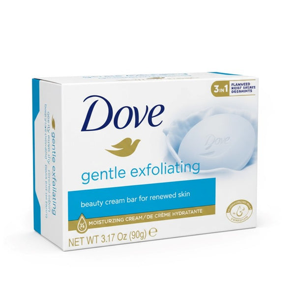 Dove Gentle Exfoliating Beauty Cream Bar for Renewed Skin 90g (Importe ...