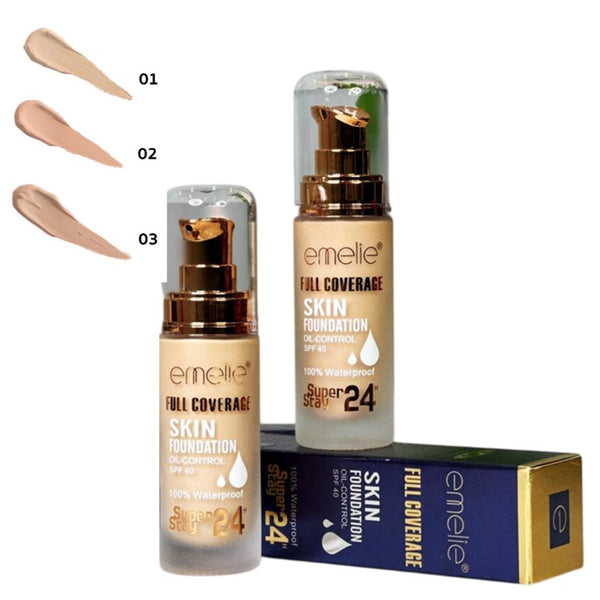 Emelie Full Coverage Skin Foundation Oil Control SPF40 - Urban Beauty