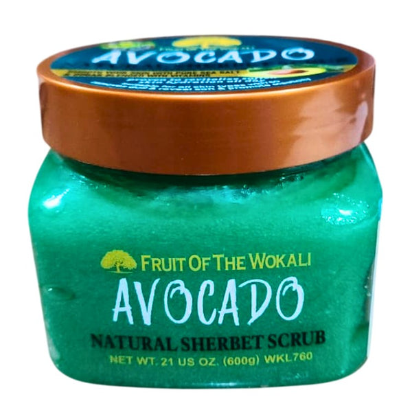 Fruit of Wokali Avocado Natural Sherbet Scrub 600g - Urban Beauty