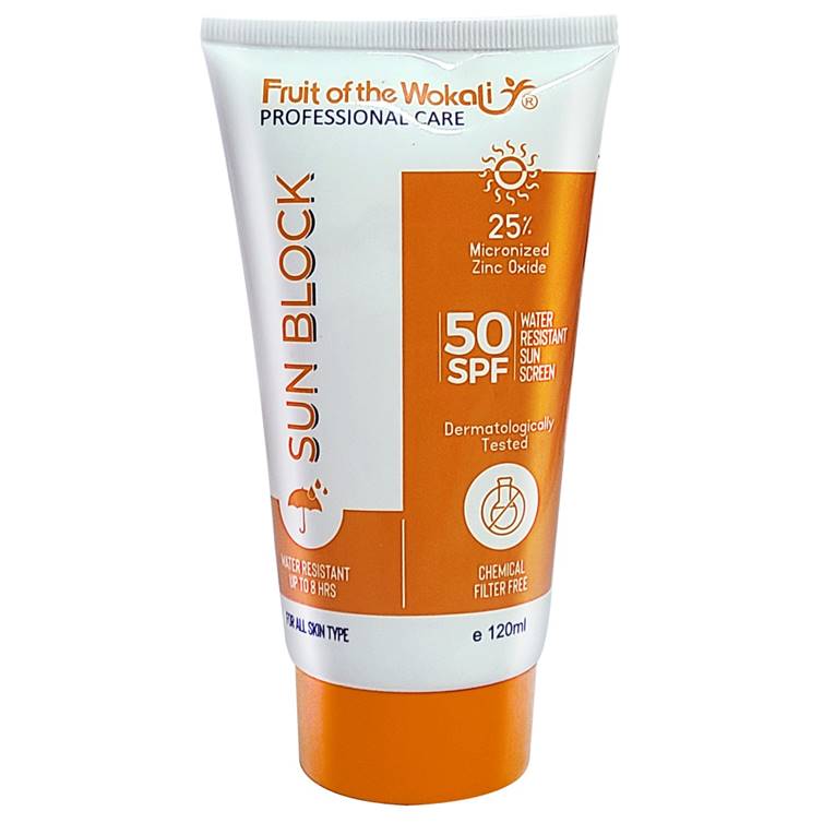 Fruit of the Wokali Sun Block SPF50 120ml - Urban Beauty