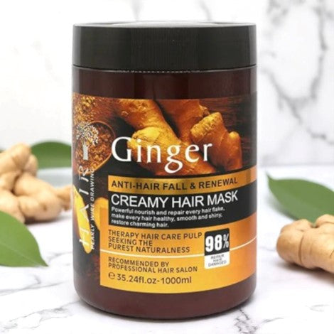 Ginger Creamy Hair Mask Hair Repair & Anti Hair Fall 1000ml - Urban Beauty