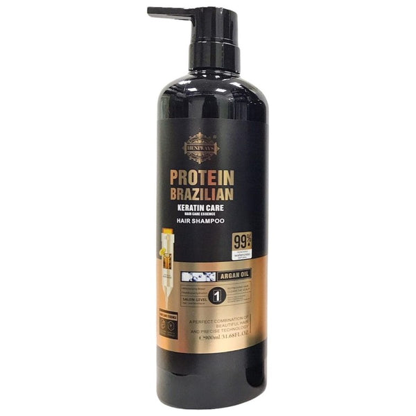Heniways Protein Brazilian keratin Shampoo 900ml - Urban Beauty