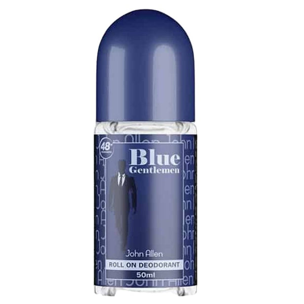 John Allen Roll On Deodorant Blue Gentlemen 50ml - Urban Beauty