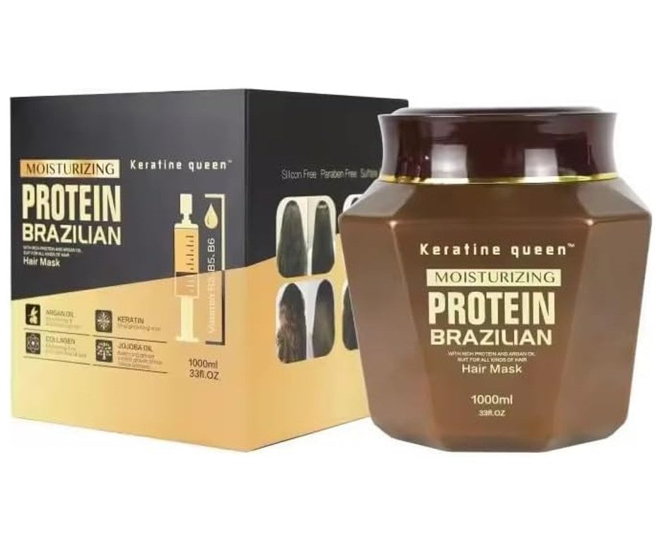 Keratin Queen Moisturizing Protein Brazilian Hair Mask Sulfate Free 10 - Urban Beauty