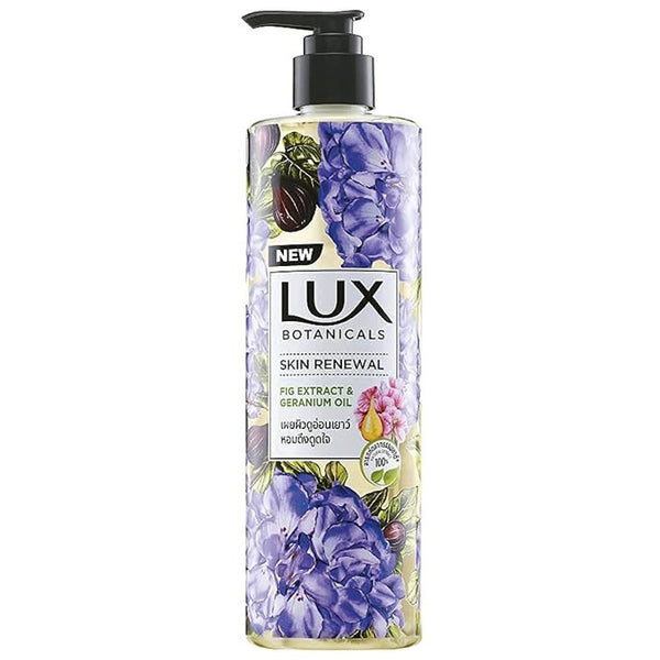 Lux Botanicals Skin Renewal Body Wash Fig Extract & Geranium Oil 450ml ...