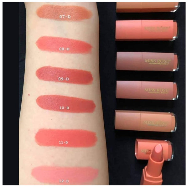 Miss Rose Matte Lipstick (06 Shades) - Urban Beauty
