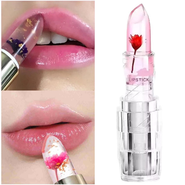 Mocallure Crystal Flower Jelly Transparent Pink Lipstick - Urban Beauty