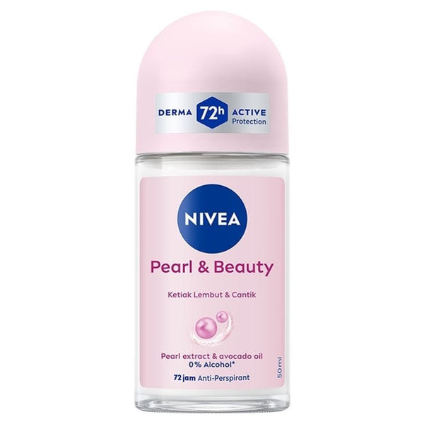 Nivea Anti Perspirant Pearl & Beauty Roll on Pearl & Avocado Oil 50ml ...