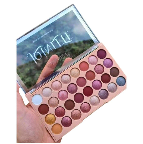 Romantic Color Pure Passion 32 Color Glitter Velvety Eyeshadow Palette ...
