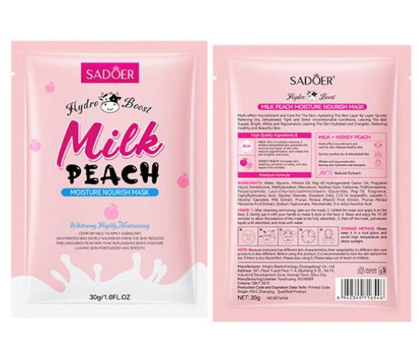 Sadoer Hydro Boost Milk Peach Moisture Nourish Mask - Urban Beauty