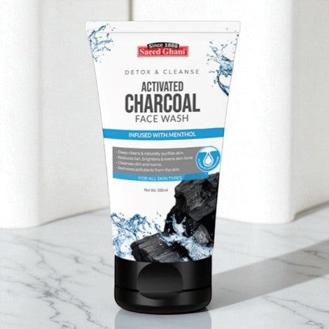 Saeed Ghani Activated Charcoal Face Wash 100ml - Urban Beauty