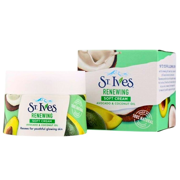 St. Ives Moisturizing Cream Renewing Avocado & Coconut Oil 45g - Urban ...