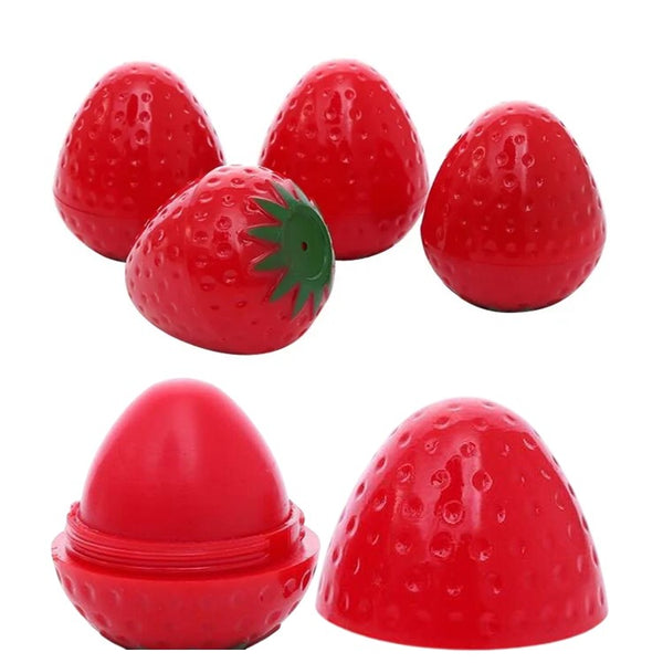 Strawberry Shape Moisturizing Hydrating Fruity Scented Lip Balm - Urban Beauty