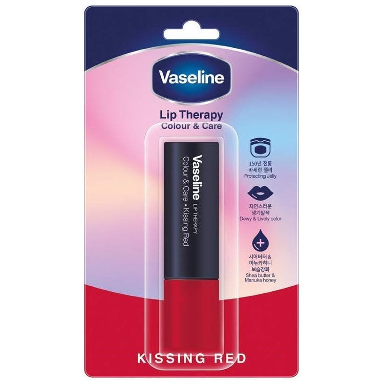 Vaseline Lip Therapy Colour & Care Kissing Red - Urban Beauty