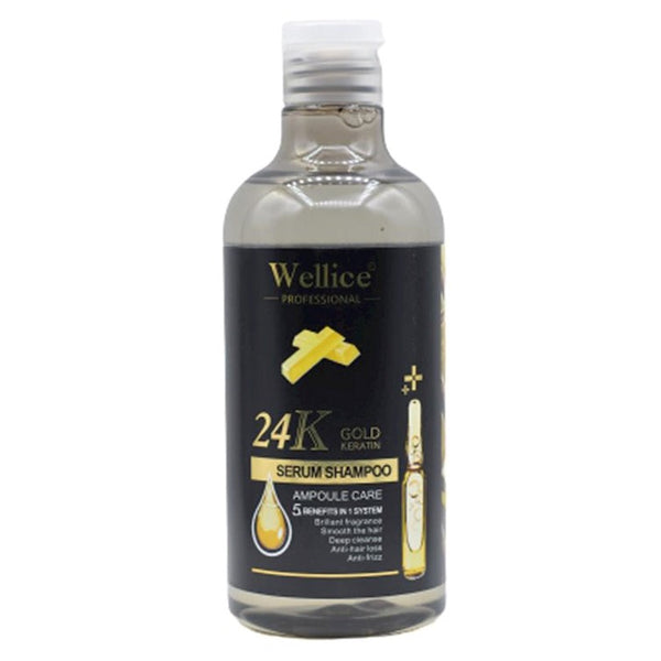 Wellice Professional 24K Gold Keratin Serum Shampoo - Urban Beauty
