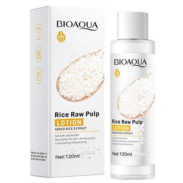 BIOAQUA Rice Raw Pulp Whitening Facial Lotion 120g - Urban Beauty