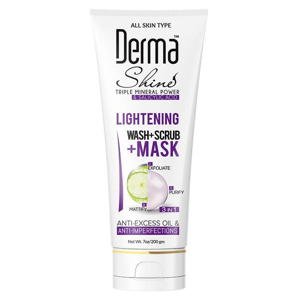 Derma Shine Lightening Wash + Scrub and Mask (3 in 1) - Urban Beauty