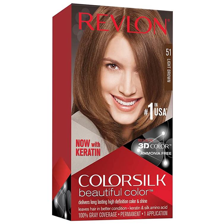Revlon Colorsilk Hair Color 51 Light Brown - Urban Beauty