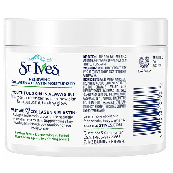 St. Ives Renewing Collagen & Elastin Facial Moisturizer - Urban Beauty