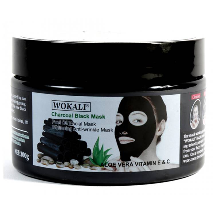 Wokali Charcoal Peel Off Black Mask 300g - Urban Beauty